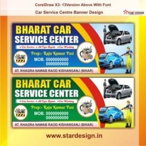 Car Service Centre Banner Design - Star Design