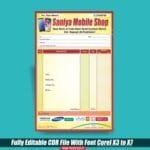 Mobile shop bill book design - Star Design