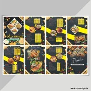 Hotel Fast Food Menu Card Design Cdr File - Star Design