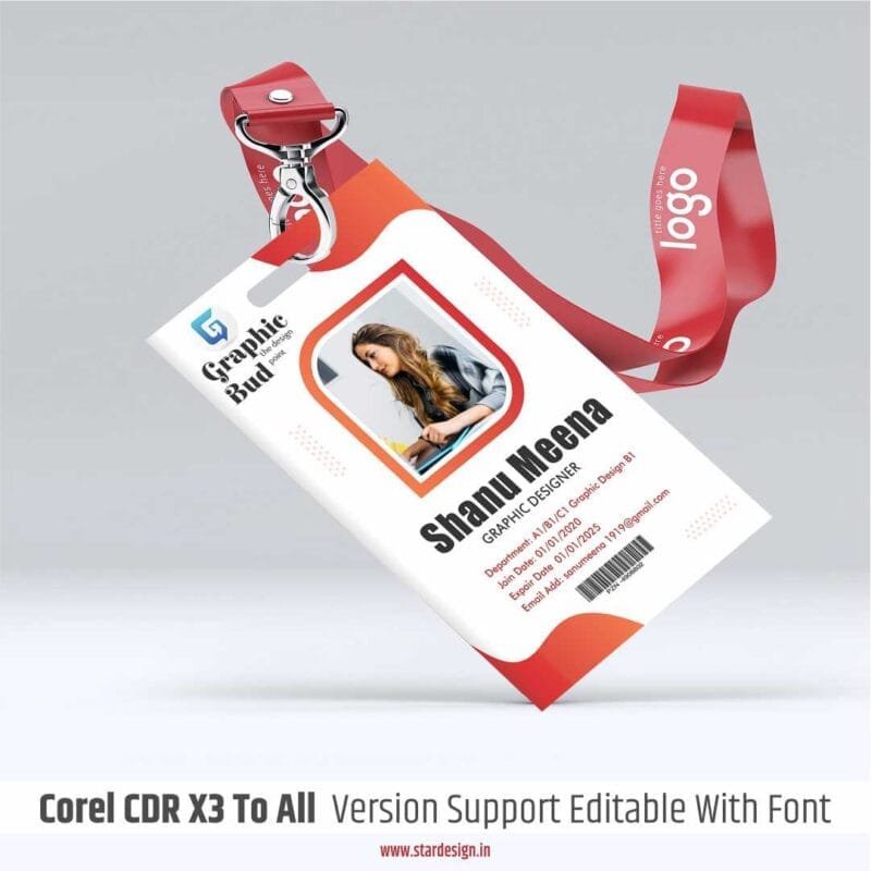 Id Card Design CDR File - Star Design