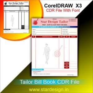 Furniture Bill Book New Design CDR File - Star Design