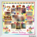 Happy Birthday Flex Design cdr file - Star Design
