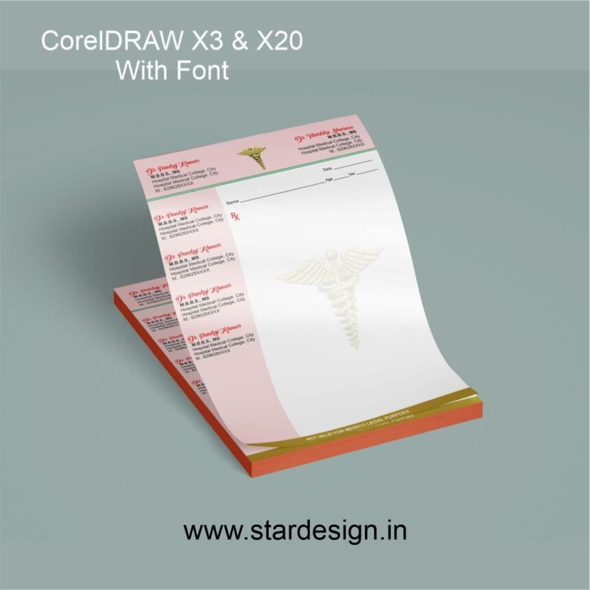 Doctor Pad Design CDR File - Star Design